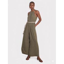 Apricot Damen Jumpsuit "Jumpsuit", gr&uuml;n, Gr. 42, uni, gewebt, Obermaterial: 80% Viskose LENZING ECOVERO CV LenzEcov. 20% Leinen LI., Overalls, mit