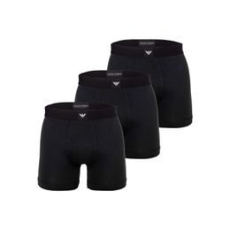 Emporio Armani Herren Boxershorts "Boxershort ESSENTIAL LOGOLABEL 3er Pack", Gr. M, schwarz, Obermaterial: 95% Baumwolle CO. 5% Elasthan EL.,