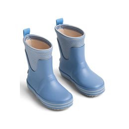 Wheat M&auml;dchen Sneaker "Wheat Rubber Boot Mist", Gr. 28, blau, Schuhe