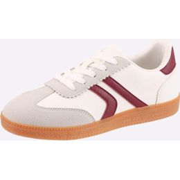 Heine Damen Sneaker, Gr. 42, rot, Synthetik, Schuhe