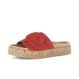 Gabor Damen Pantolette "Pantolette", Gr. 44, rot, Schuhe