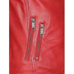 Maze Damen Lederjacke "42024160", rot, Gr. XXL, Obermaterial: 100% Lammleder. Futter: 100% Viskose. &Auml;rmelfutter: 100% Polyester. Taschenfutter: 100%