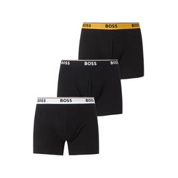 BOSS Boxershorts 'Power' Herren Gr&ouml;&szlig;e XL pastellblau / curry / schwarz / wei&szlig;