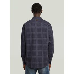 G-Star Raw G-STAR Herren Langarmshirt "Clean Regular Hemd"india ink gd laser check, Gr. S, Obermaterial: 100% Baumwolle, Shirts