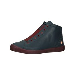 Softinos Damen Sneaker "Softinos Sneaker Leder", Gr. 38, blau, Leder, Schuhe