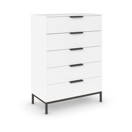 Rauch Kommode &raquo;Flipp&laquo; mit Fu&szlig;gestell - 80x42x111cm - wei&szlig; -