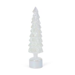 Tchibo - Rotierender LED-Dekobaum aus Glas - wei&szlig;