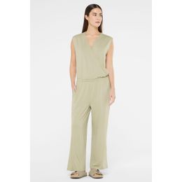 Damen Overall, beige, Gr. XS, SENSES.THE LABEL, Material: 96% Viskose, 4% Elasthan, Overalls, mit Tunnelzug