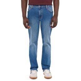 Mustang Herren Straight-Jeans "Herren Style Tramper Straight"582 mittelbalu, Gr. 40, unifarben, Denim/Jeans, 99% Baumwolle, 1% Elasthan, Jeans