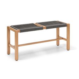 Tchibo - Bank &raquo;Lenja&laquo; mit Textilgeflecht - 100x35x45cm - grau -