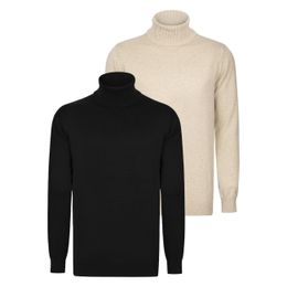 FELIX HARDY Herren Rollkragenpullover "Rollkragenpullover 2er-Pack", bunt, Gr. L, 100% Baumwolle, Pullover