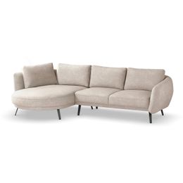 DOMO collection Loungesofa &raquo;Toledo&laquo; - 292x180x85cm - schwarz -