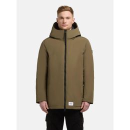 Khujo Herren Kurzmantel "Nedd", braun, Basic, Gr. M, Obermaterial: 85% Polyester, 15% Baumwolle. Innenfutter: 100% Polyester. Wattierung: 100%