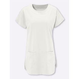Classic Basics Damen Longshirt "Longshirt", wei&szlig;, Gr. 54, unifarben, 100% Baumwolle, Shirts