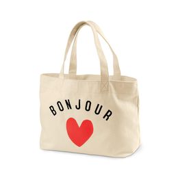 Tchibo - Canvas-Shopper mit Print - naturfarben
