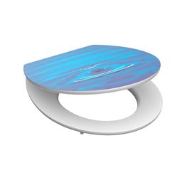 Tchibo - SCH&Uuml;TTE-MDF-High-Gloss-WC-Sitz &raquo;Tropfen&laquo; - mehrfarbig