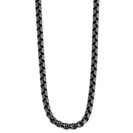 Adelia&acute;s ADELIA ́S Damen Kette ohne Anh&auml;nger "Damen Edelstahl Venezianerkette Halskette", 45, Edelstahl, schwarz, Edelstahl, Halsketten