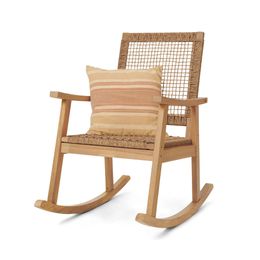 Tchibo - Schaukelsessel mit Polyrattangeflecht - 61,5x91,5x98cm - braun -
