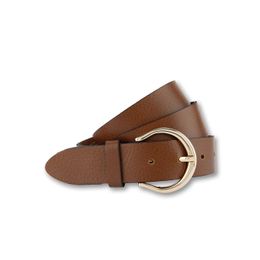 Bernd G&ouml;tz BERND G&Ouml;TZ Damen Lederg&uuml;rtel "Lederg&uuml;rtel mit offener goldener Ringschlie&szlig;e", braun, Gr. 90, Rindsleder, G&uuml;rtel