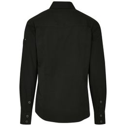 Brandit Herren Langarmhemd "Brandit Herren Slim Worker Shirt"schwarz, Gr. S, unifarben, 100% Baumwolle, Hemden