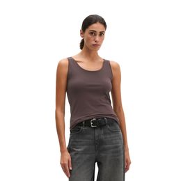 Marc O'Polo MARC O'POLO Damen T-Shirt "aus Stretch Single Jersey", braun, Gr. XXL, unifarben, Obermaterial: 96% Baumwolle, 4% Elasthan, Shirts