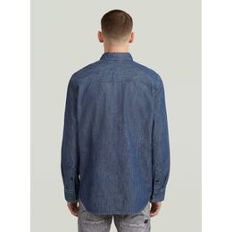 G-Star Raw G-STAR Herren Langarmshirt "Clean Slim Hemd"worn in sea stone, Gr. M, Obermaterial: 100% Baumwolle, Shirts
