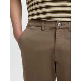 Selected Herren Chinos "SLH175-SLIM NEW MILES FLEX PANT NOOS"chocolate chip, Gr. 33, unifarben, Web, Obermaterial: 91% Baumwolle, 6%