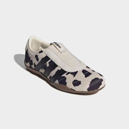 Damen Sneaker "GRAND COURT LO SLIP ON", adidas Sportswear, Gr. 36, schwarz-wei&szlig;, Textil, Schuhe, mit Kuh Muster