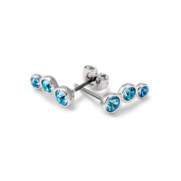 Tchibo - Ohrstecker Blue Shades - silber
