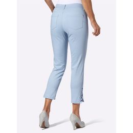 Lady Damen 5-Pocket-Jeanseisblau, Gr. 40, unifarben, 98% Baumwolle, 2% Elasthan, Jeans