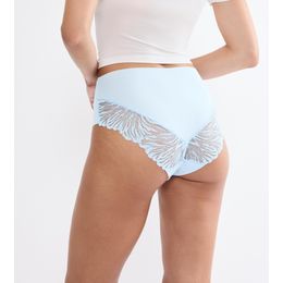 Triumph Damen Slip "Pretty Micro Maxi", Gr. XS, blau, Microfaser, Obermaterial: 61% Polyamid, 39% Elasthan, unifarben, Unterhosen, nahtlos