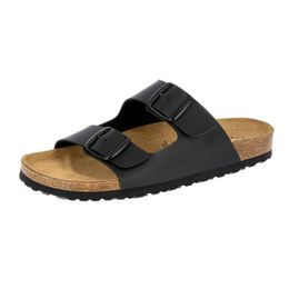 Lico Herren Pantolette "Pantolette Bioline Man", Gr. 47, schwarz, Synthetik, Schuhe