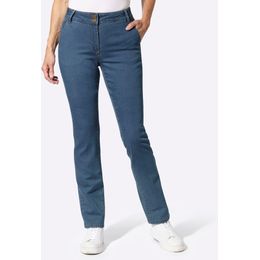 Casual Looks Damen Bequeme Jeans, blau, Gr. 20, unifarben, 81% Baumwolle, 17% Polyester, 2% Elasthan, Jeans