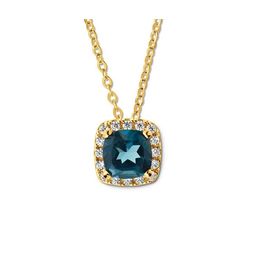 Tchibo - 585 Gold Kette Topas London Blue - wei&szlig;
