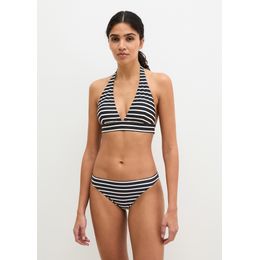 Marc O'Polo MARC O'POLO Damen Bandeau-Bikini-Top "Essentials", schwarz-wei&szlig;, Gr. XL, Obermaterial: 84% Polyamid, 16% Elasthan, Bikini-Oberteile
