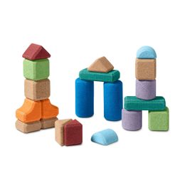 Tchibo - Kork-Baukl&ouml;tze-Set - mehrfarbig