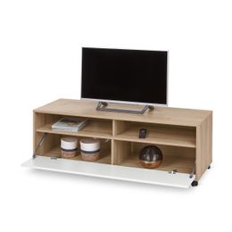 Tchibo - TV-Board mit Rollen - 130,2x45x45cm - schwarz -