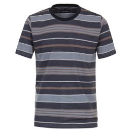 Casamoda Herren T-Shirt "Casamoda T-Shirt gestreift", blau, Gr. L, 100% Baumwolle, Shirts