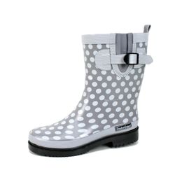 Bockstiegel Damen Gummistiefel "Dorin", Gr. 36, grau, Obermaterial: 100% Naturkautschuk NaRubber., Schuhe