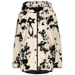 alife and kickin ALIFE & KICKIN Damen Sweatjacke "Damen JacquelineAK T &Uuml;bergangsjacke, Jacke", schwarz-wei&szlig;, Gr. XXL, 100% Polyester, Sweatjacken, leichte