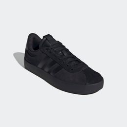 Herren Sneaker "VL COURT 3.0", adidas Sportswear, Gr. 43, schwarz, Leder, Synthetik, Schuhe, inspiriert vom Design des adidas samba