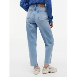 Tommy Jeans Damen Mom-Jeans "MOM JEAN UH TPR", blau, Gr. 26, unifarben, Denim/Jeans, Obermaterial: 81% Baumwolle, 18% Lyocell, 1% Elasthan, Jeans,