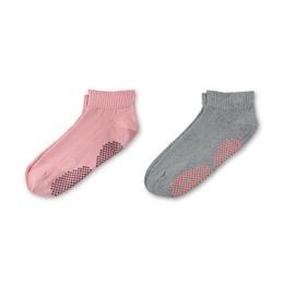Tchibo - 2 Paar Yogasocken - Damen - Gr. 35-38 - grau