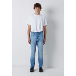 Mavi Herren Weite Jeans "MUNICH"sky blau street denim, Gr. 38, 99% Baumwolle, 1% Elastan, Jeans, Tapered Jeans