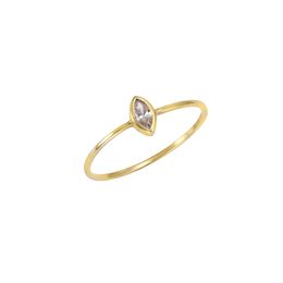 Celesta Damen Fingerring "Gold 375 Zirkonia wei&szlig;", 050 (15,9), Gold, gelb, Gold, Fingerringe