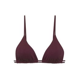 Copenhagen Studios Triangel-Bikini-Top 'Nela' rot Gr. 42 Cup C/D. Ohne B&uuml;gel. Nachhaltig.