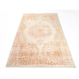 Teppich, B:68cm H:8mm L:140cm, beige, Gallery M BRANDED BY MUSTERRING, Kunstfaser, Wohnzimmer, Teppiche, "BELLA", Kurzflor, Wohnzimmer, Vintage