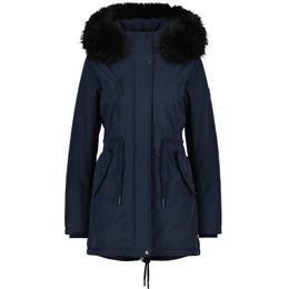 alife and kickin ALIFE & KICKIN Damen Winterjacke "Damen KierseyAK A Winterjacke, gef&uuml;tterte Jacke", blau, Gr. M, 100% Polyester, Jacken, Kurzer Mantel mit weichem