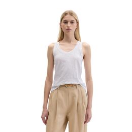 Marc O'Polo MARC O'POLO Damen T-Shirt "aus Slub-Jersey", wei&szlig;, Gr. XL, unifarben, Obermaterial: 100% Baumwolle, Shirts