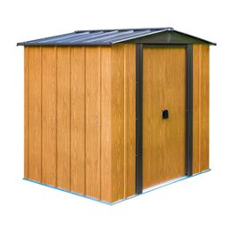 Tchibo - Metallger&auml;tehaus &raquo;Woodlake 6x5&laquo; - 194x151x177cm - braun -